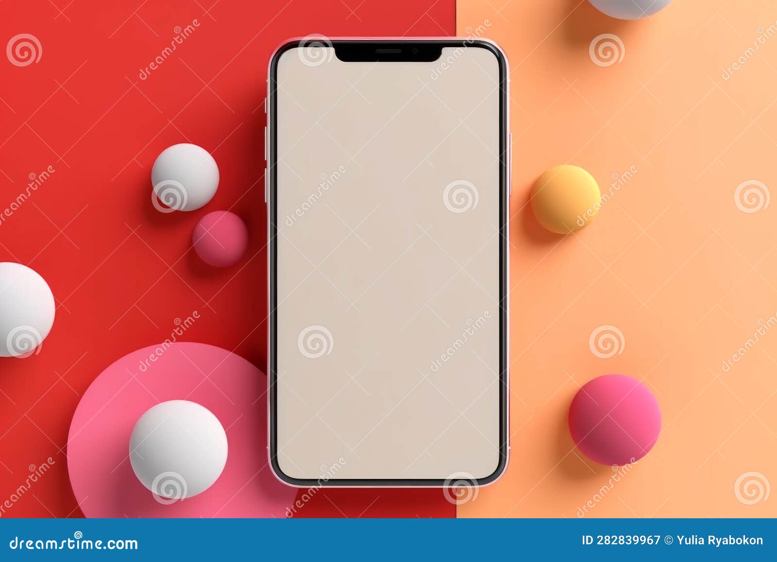 Notification Mockup Smartphone. Generate Ai Stock Illustration ...