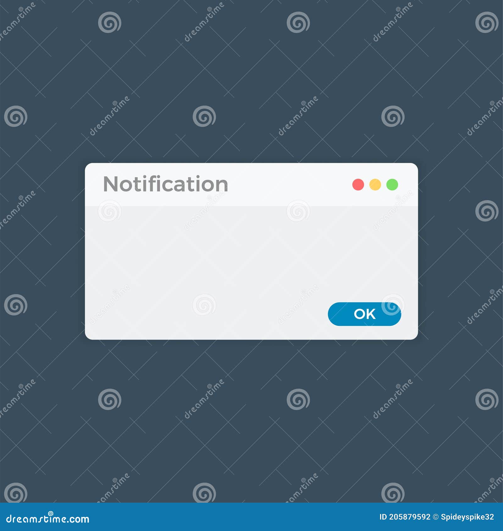 The Notification Pop Up. Isolated Vector Illustration Stock Vector ...