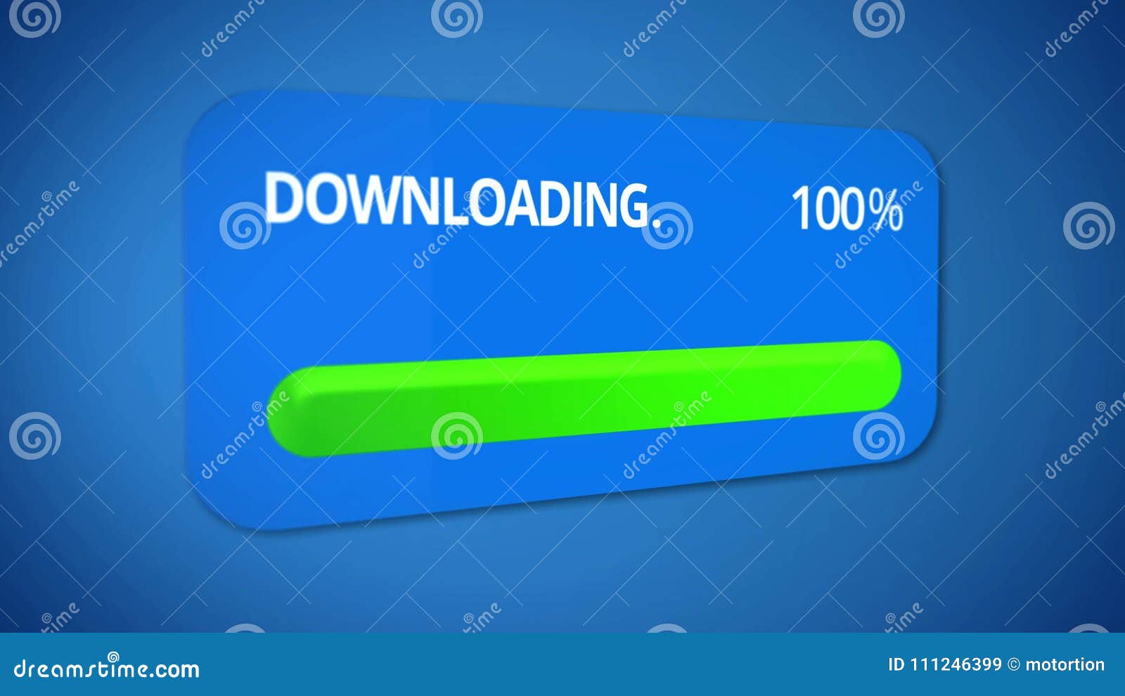 Notification about Successful Download Process, Status Bar Totally ...