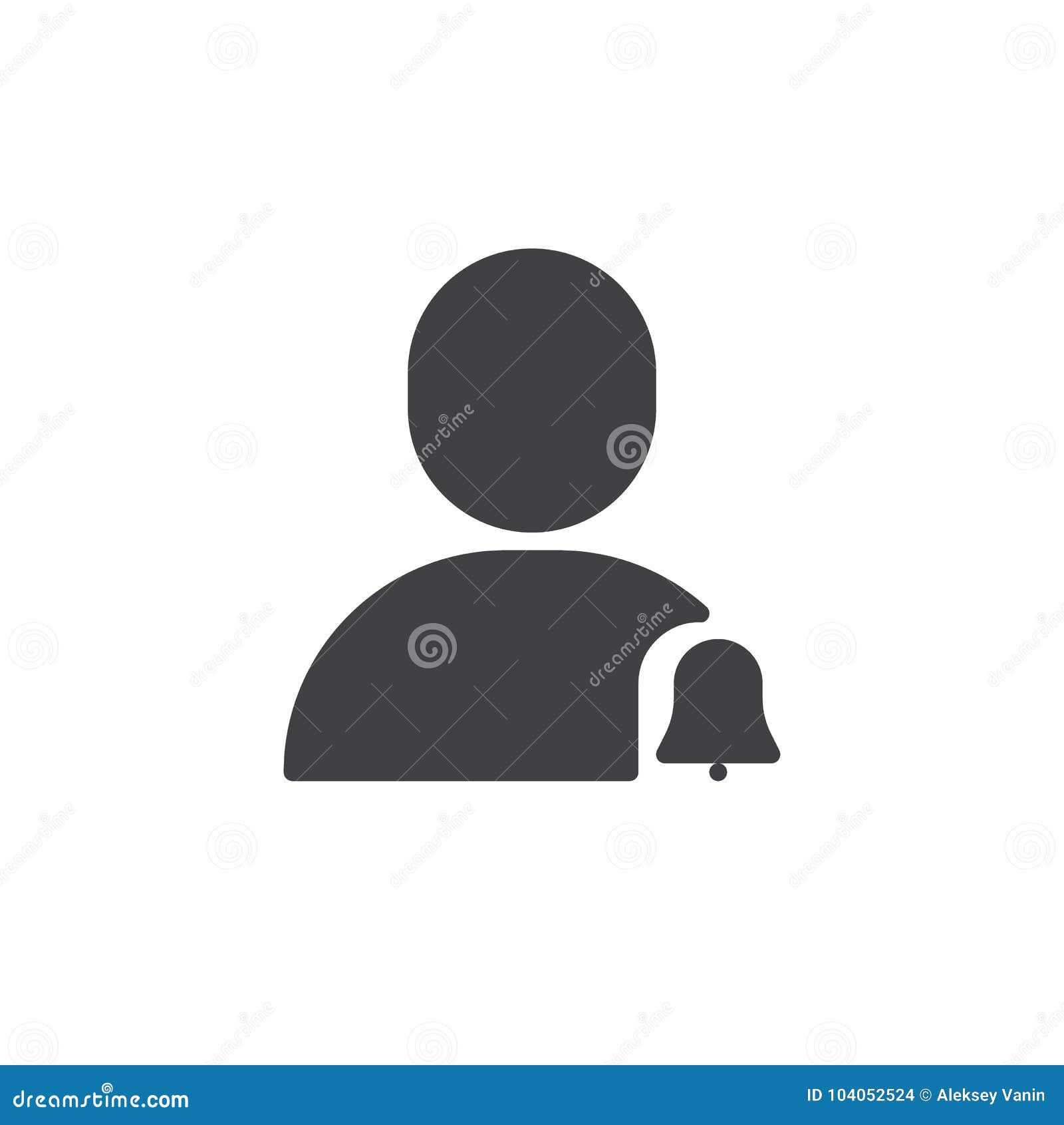 Notification User Icon Vector Stock Vector - Illustration of ...