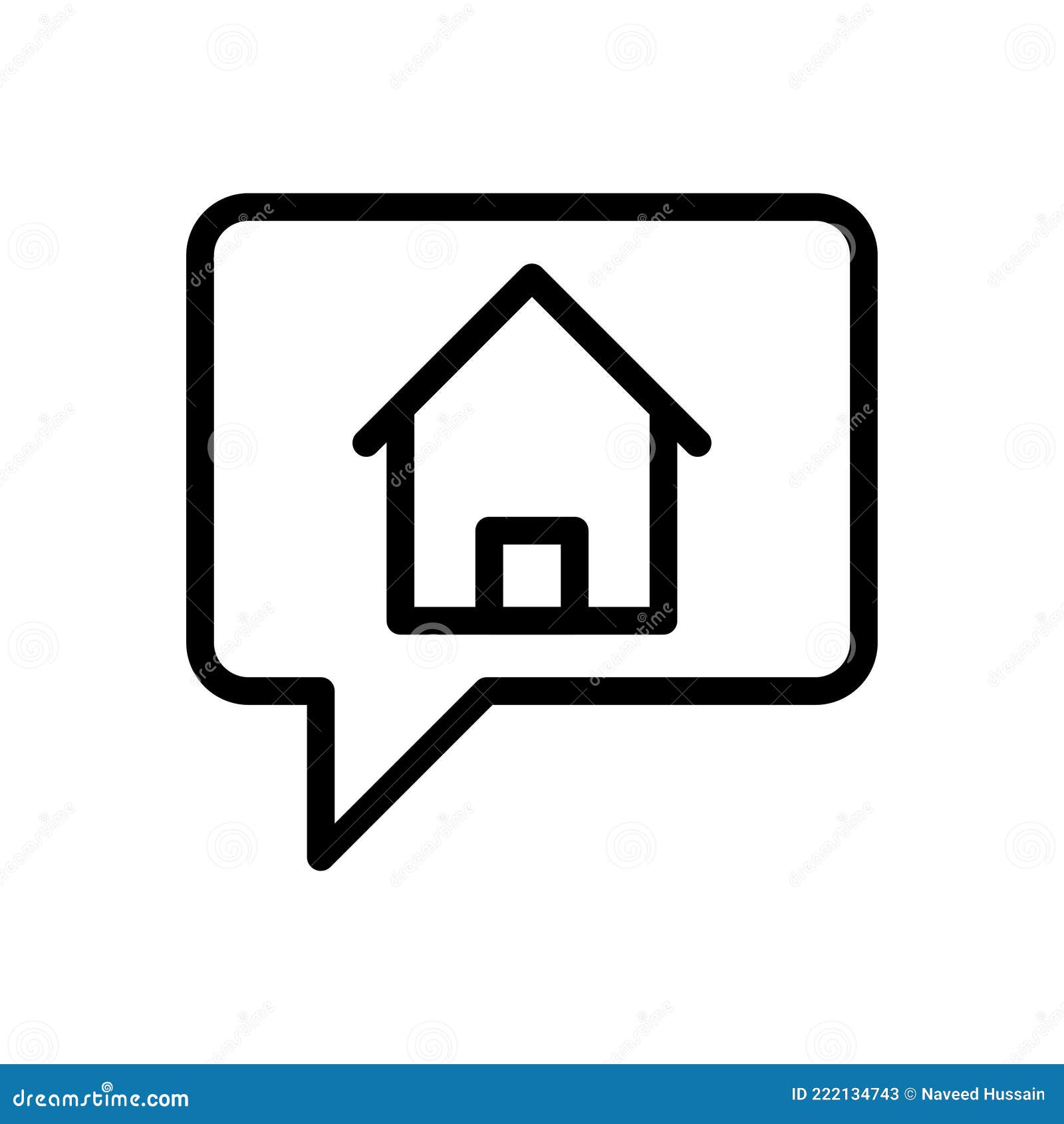 Notification Vector Thin Line Icon Stock Vector - Illustration of icon ...