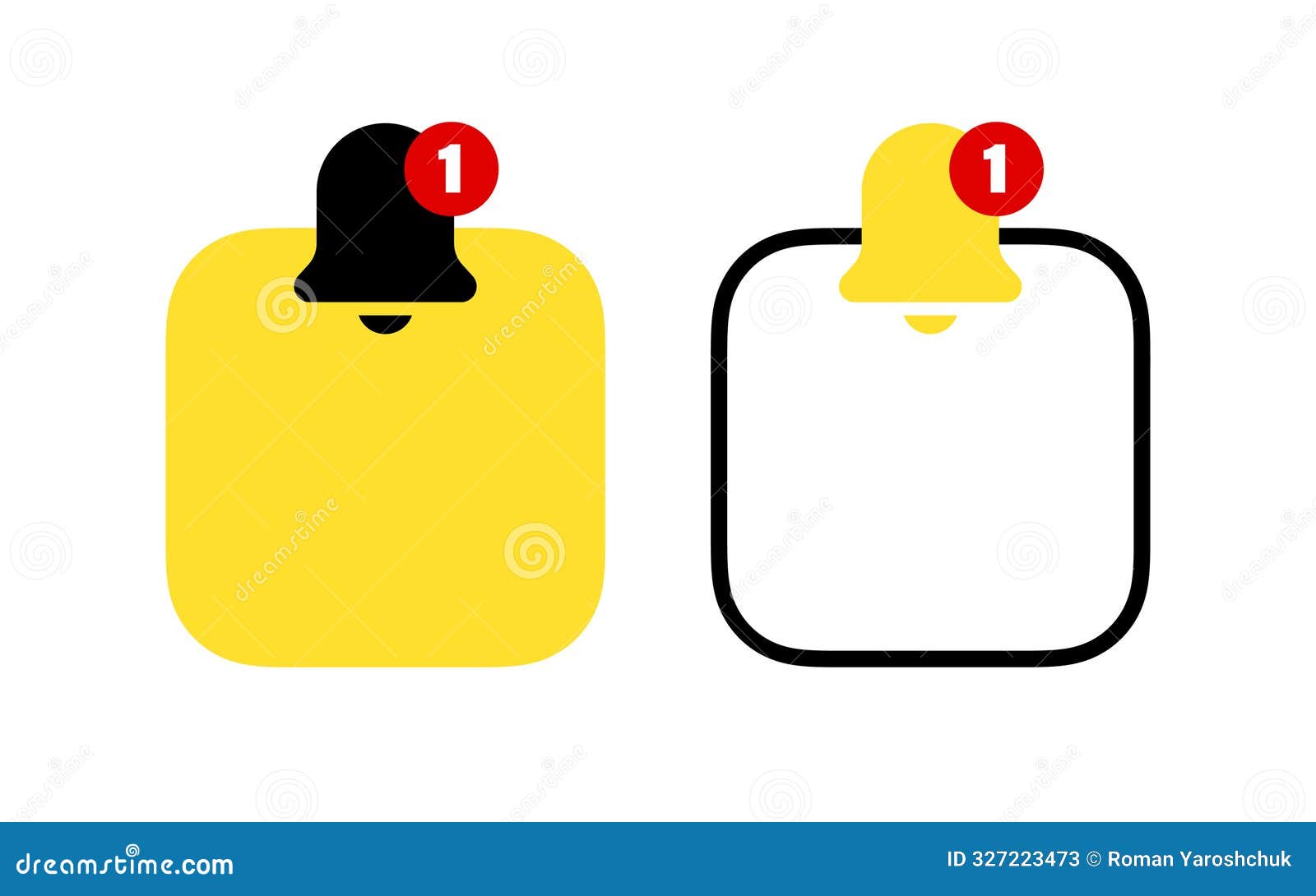 Notifications Badge. Reminder Template Badge Stock Illustration ...