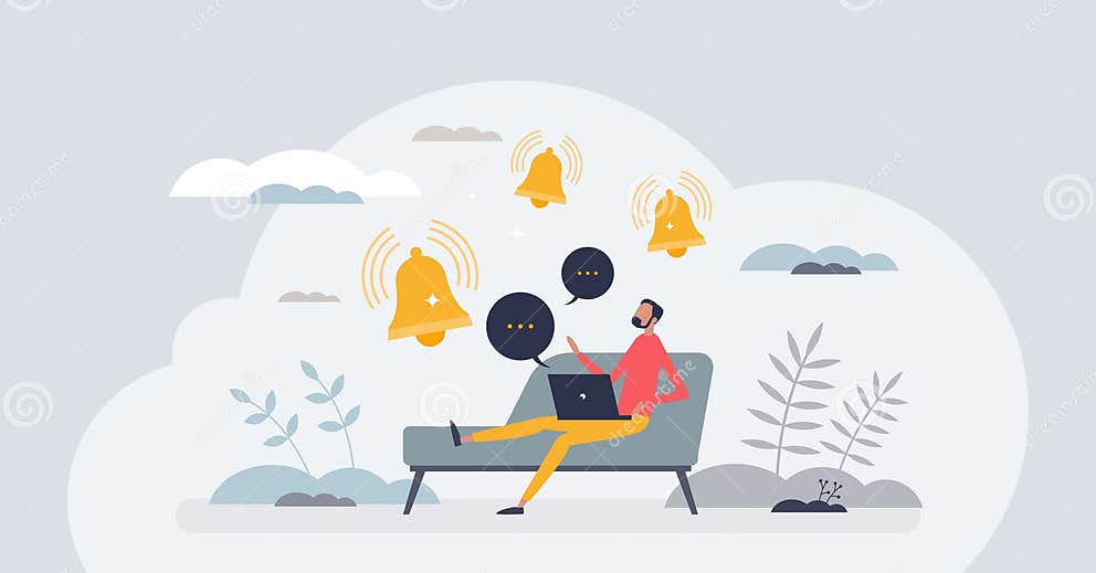 Daily Notifications and Focus To Avoid Distraction Apps Tiny Person ...