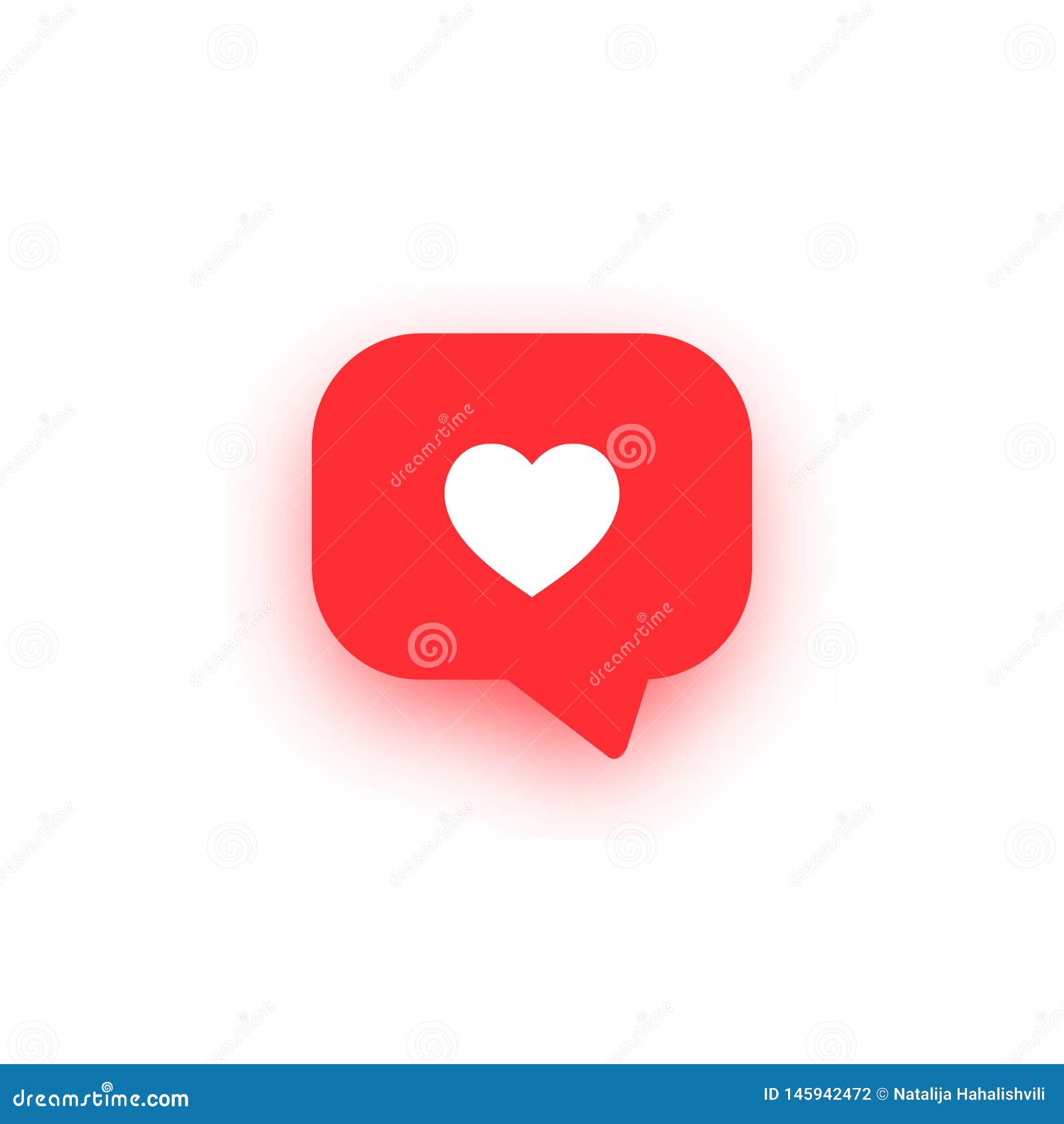 Notifications Icon with Shadow. Like Icon Vector Social Media Like ...