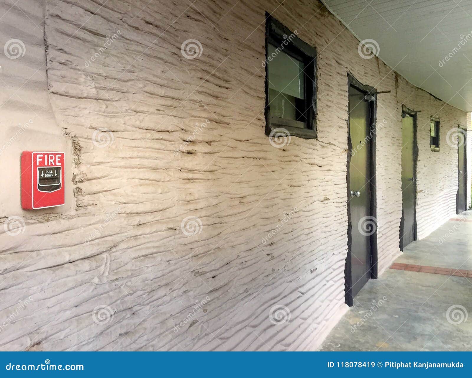 Red Manual Pull Fire Alarm Safety System. Pull Station Or Call Point ...