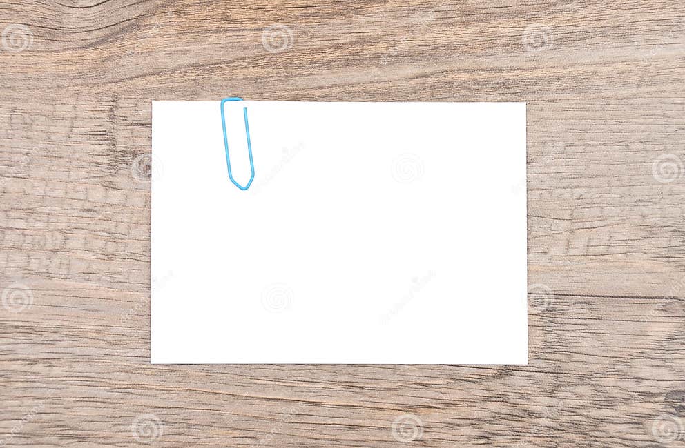 Notiz auf Holz stockfoto. Bild von zettel, blau, papier - 52056796