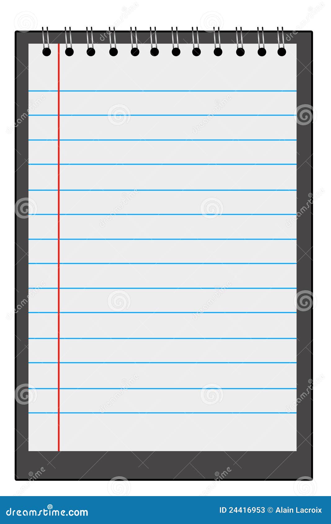 Notizblock stock abbildung. Illustration von revision - 24416953