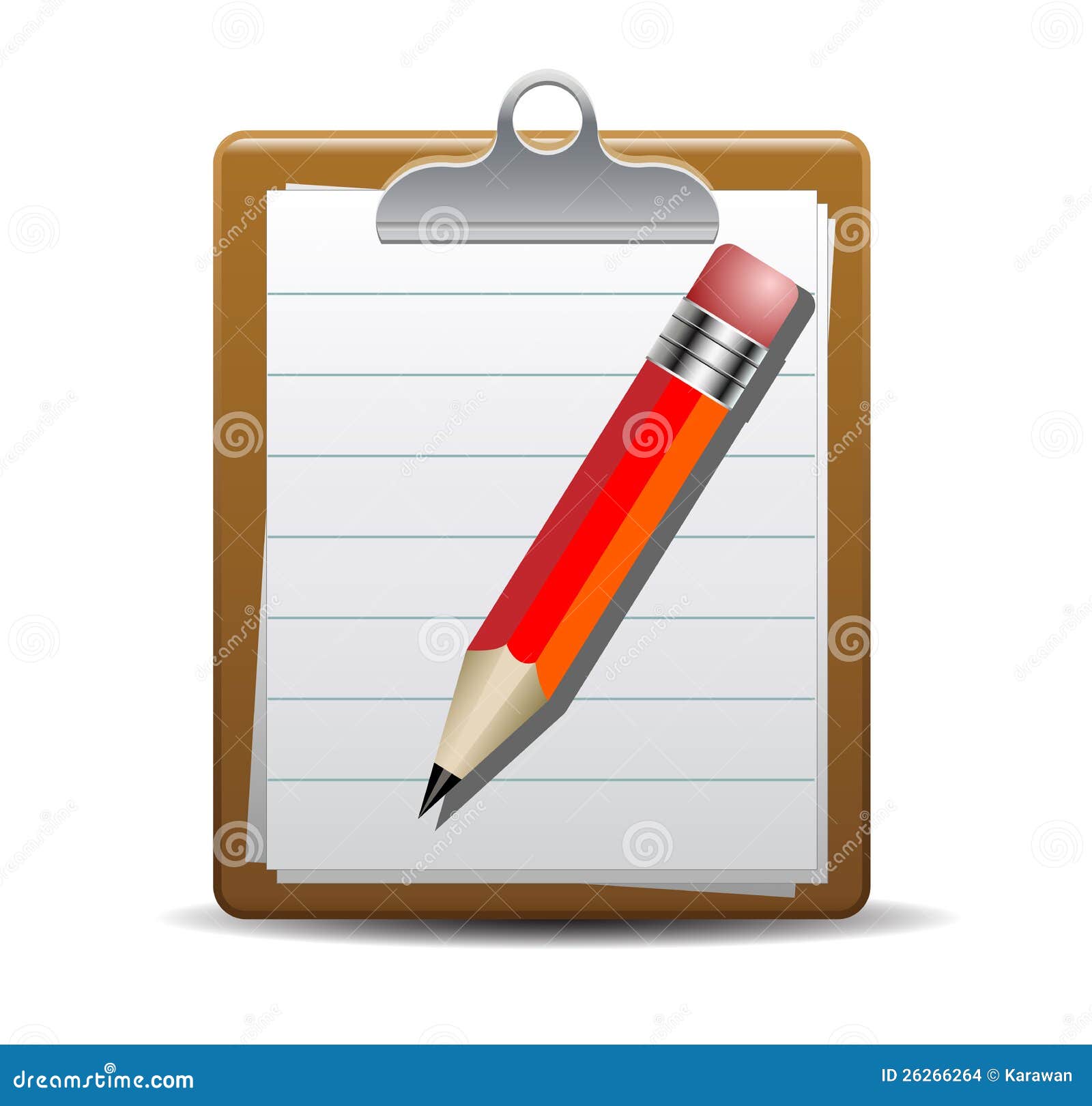 Notizblock vektor abbildung. Illustration von mappe, ausbildung - 26266264