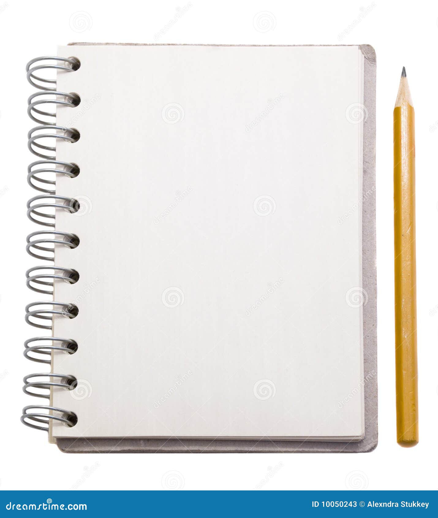 Notizblock mit Bleistift stockbild. Bild von liste, meldung - 10050243