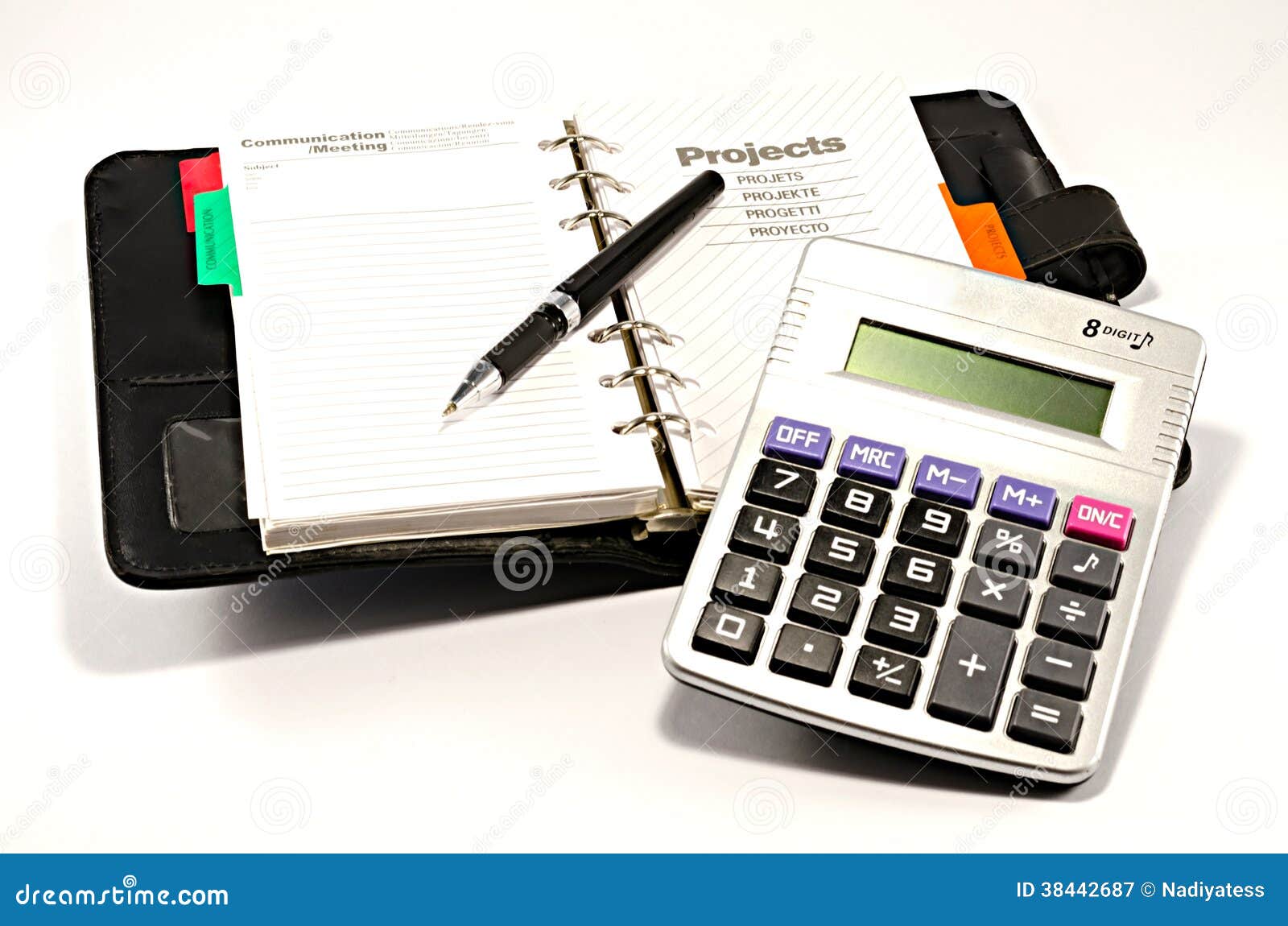 Notizblock mit Stift stockbild. Bild von verabredung - 38442687