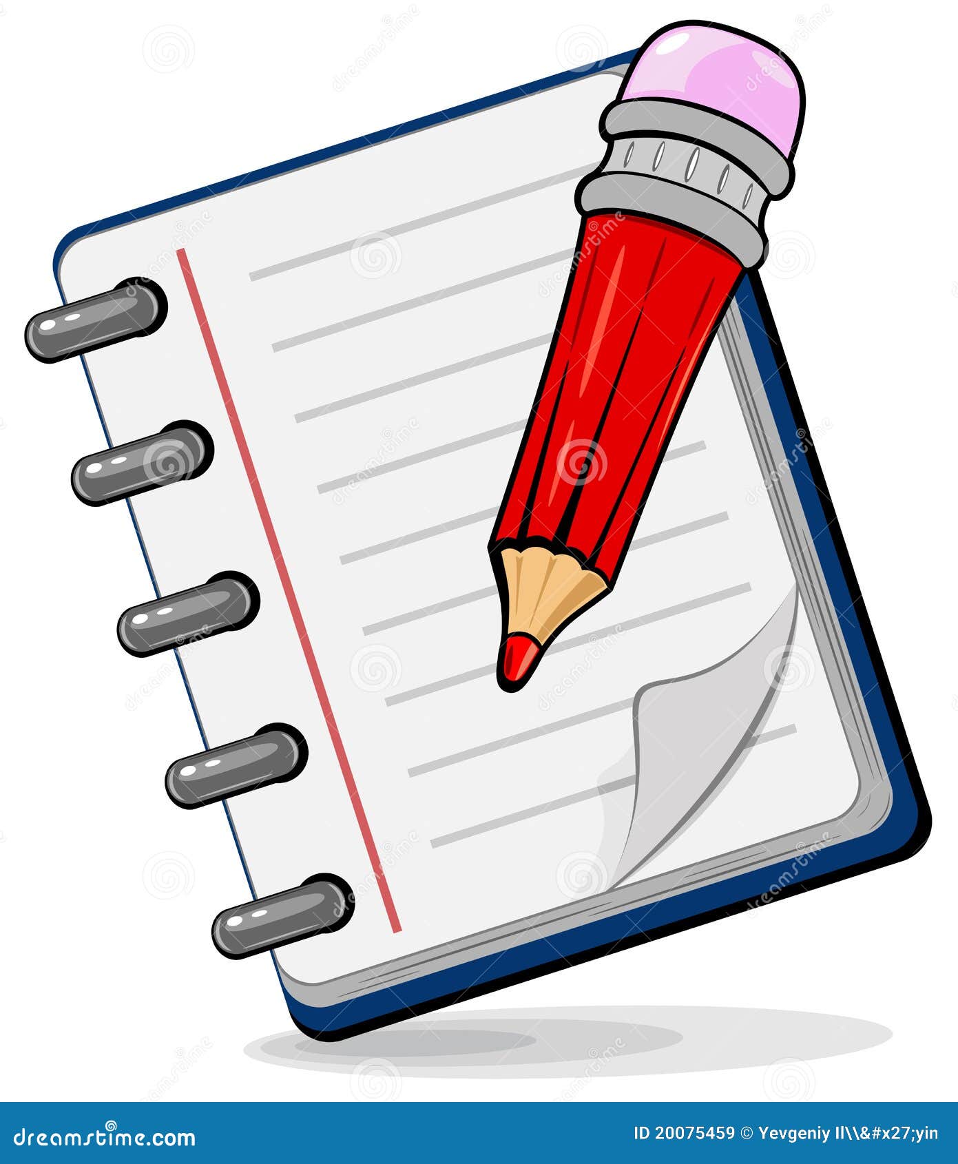 Notizbuch vektor abbildung. Illustration von geöffnet - 20075459