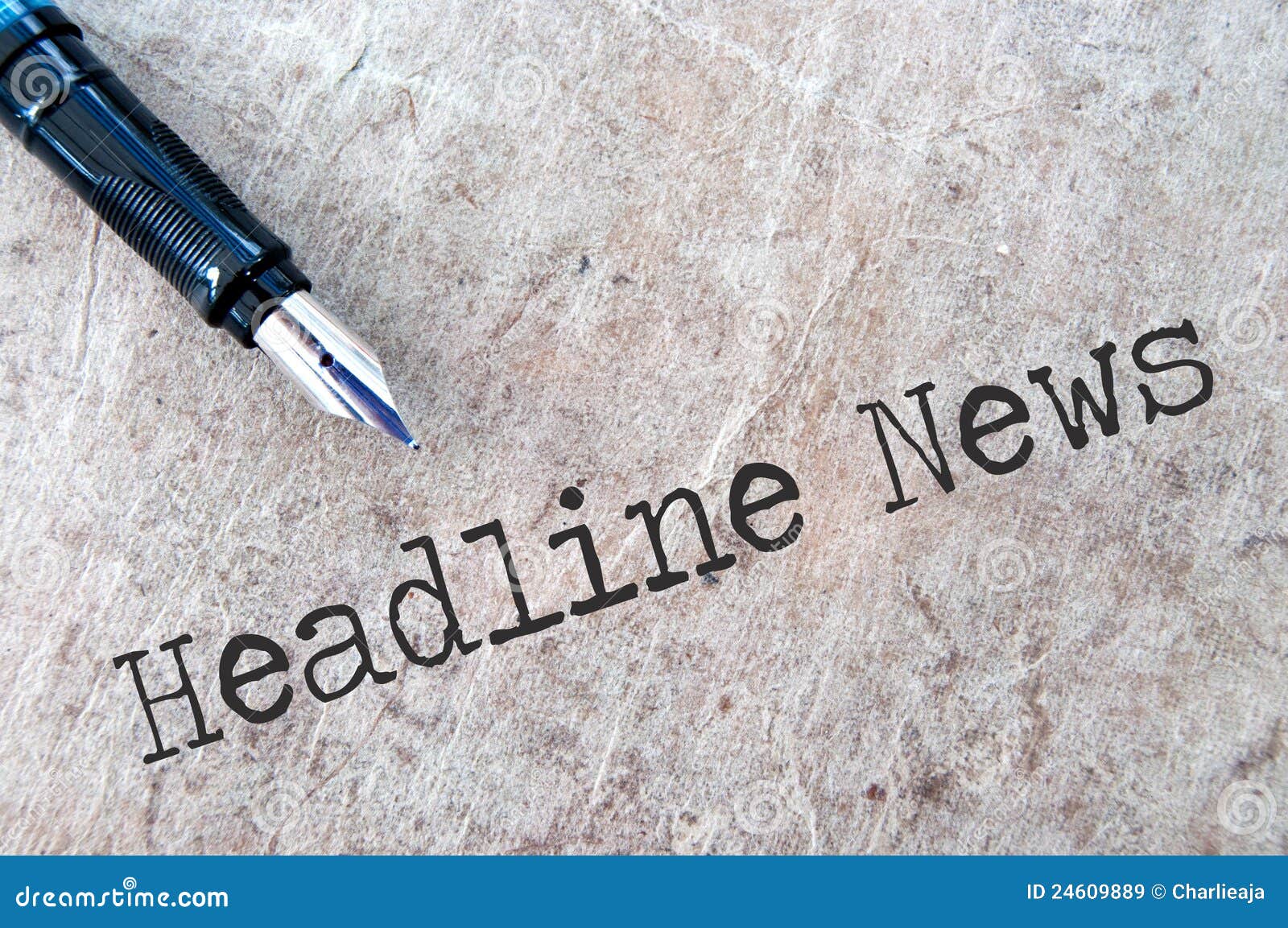 Notizie di titolo immagine stock. Immagine di commercio - 24609889