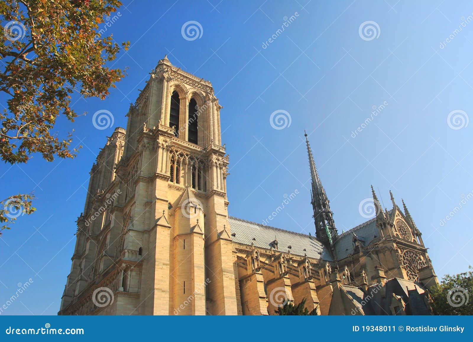 Notre Dam De Paris Cathedral. Stock Image - Image of popular, france ...