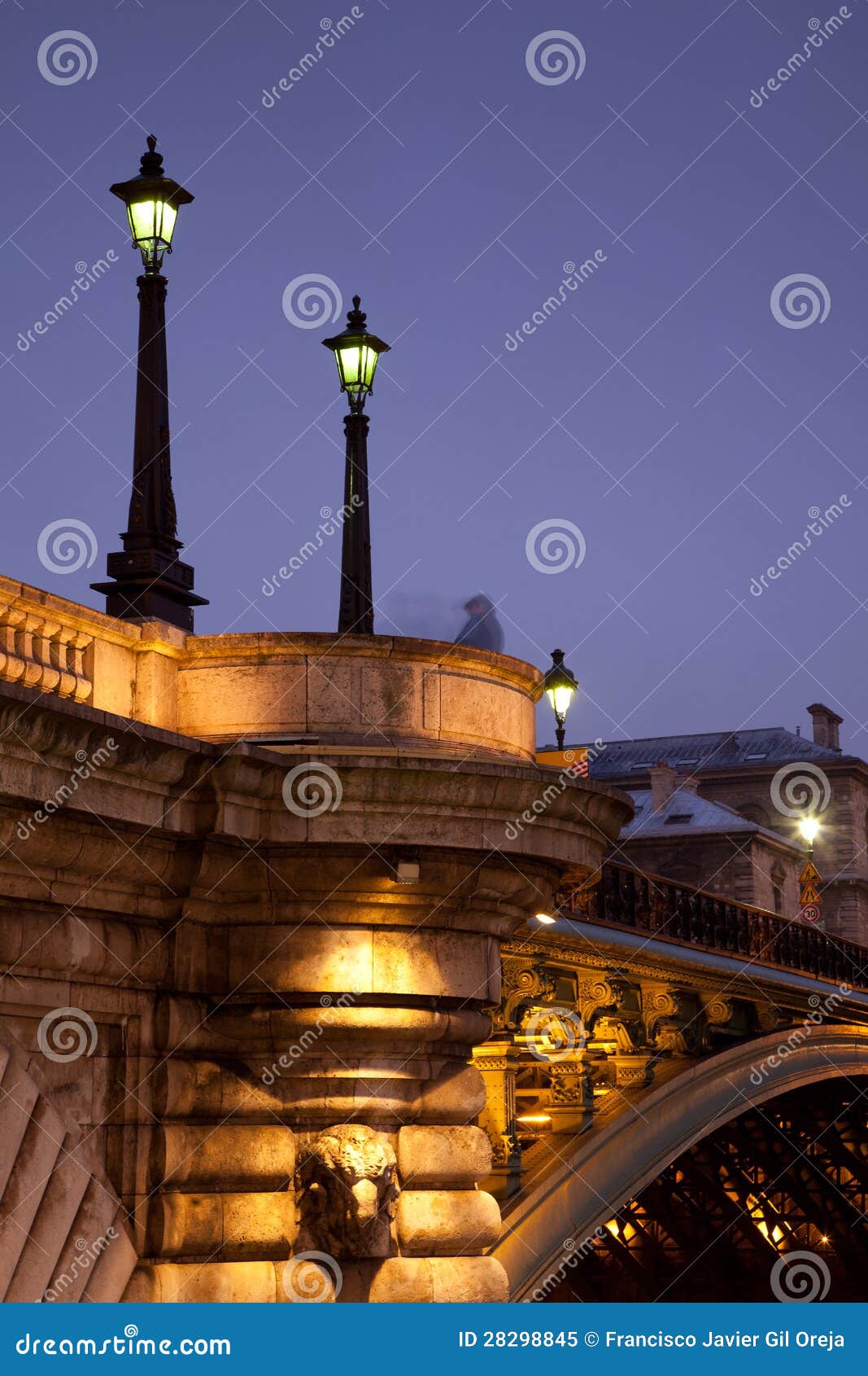 Notre Dame bridge stock image. Image of architecture - 28298845