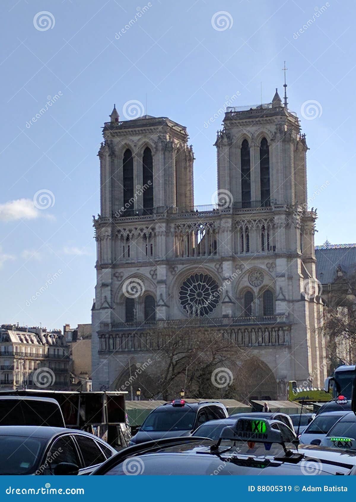 The Notre Dame cathedral stock image. Image of notre - 88005319