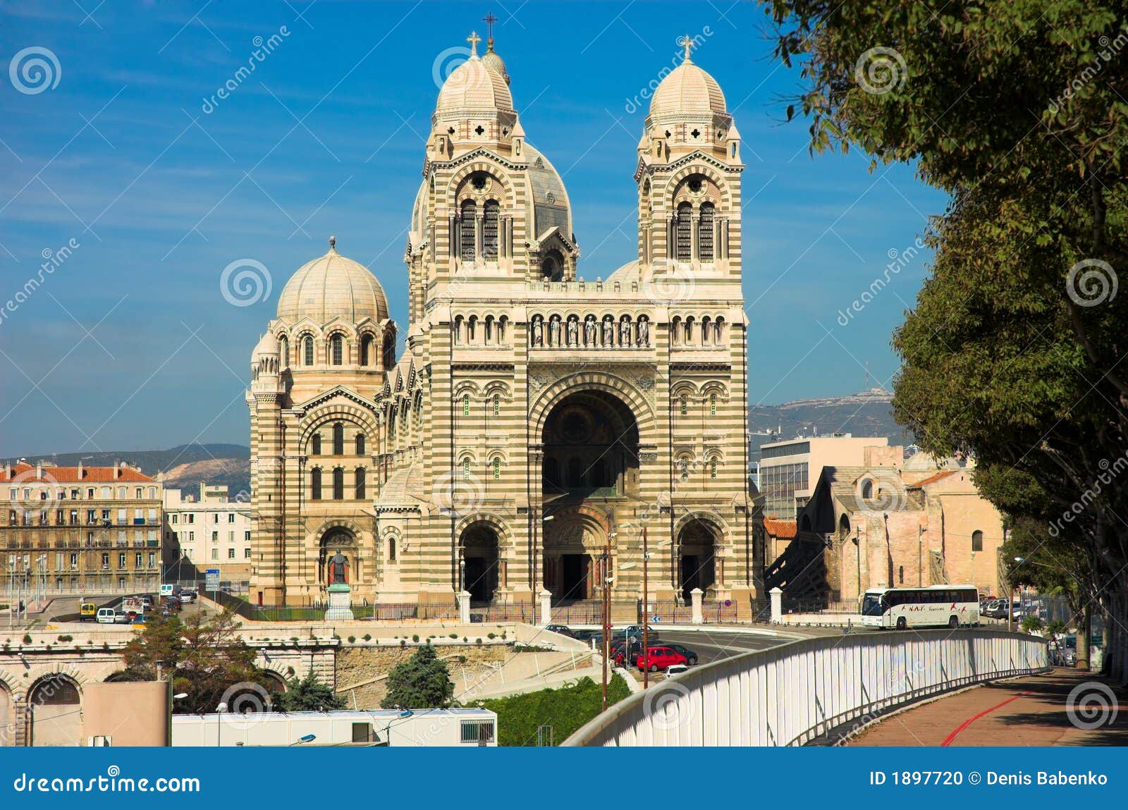 Notre-Dame De La Garde Basilica in Marseille Stock Photo - Image of ...
