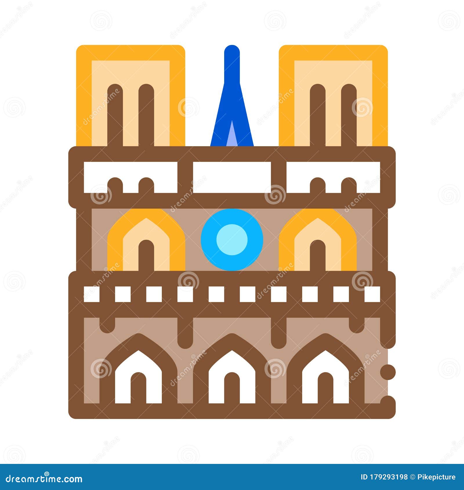 Notre Dame De Paris Icon Vector Outline Illustration Stock Vector ... Notre Dame De Paris Icon Vector Outline Illustration Stock Vector ...