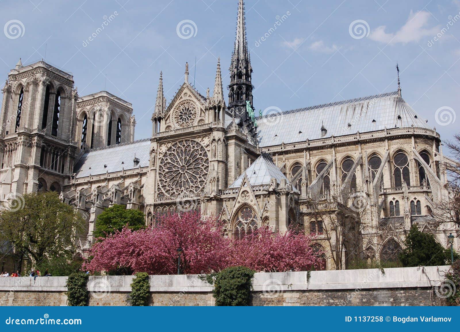 Notre Dame de Paris side stock photo. Image of europe - 1137258