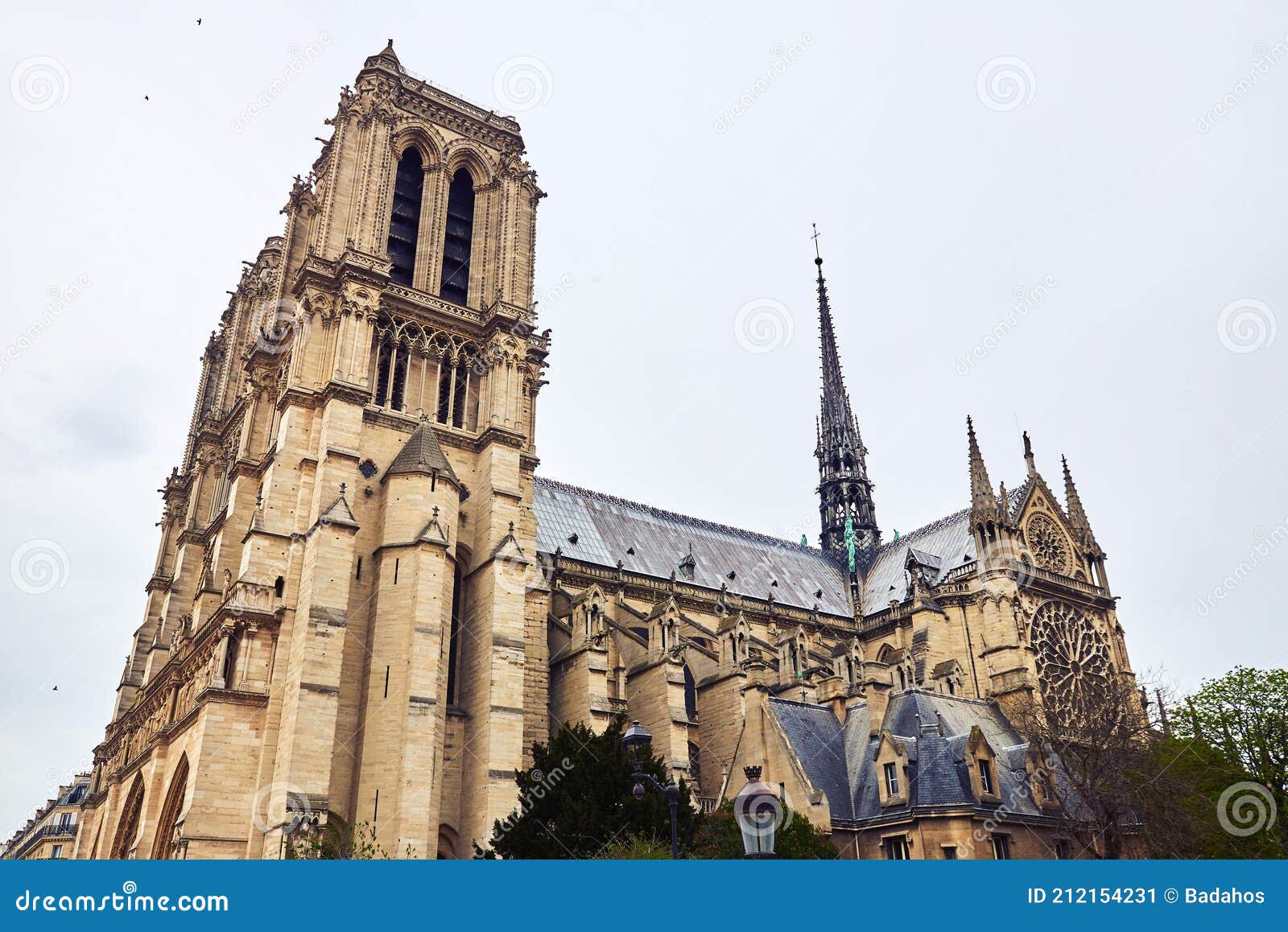 Notre-Dame de Paris stock image. Image of dame, gothic - 212154231