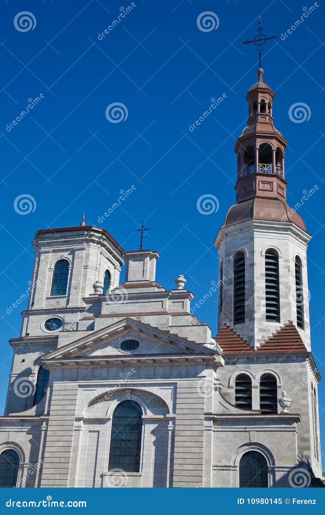 Notre-Dame De Quebec Cathedral Stock Image - Image of traditional ...
