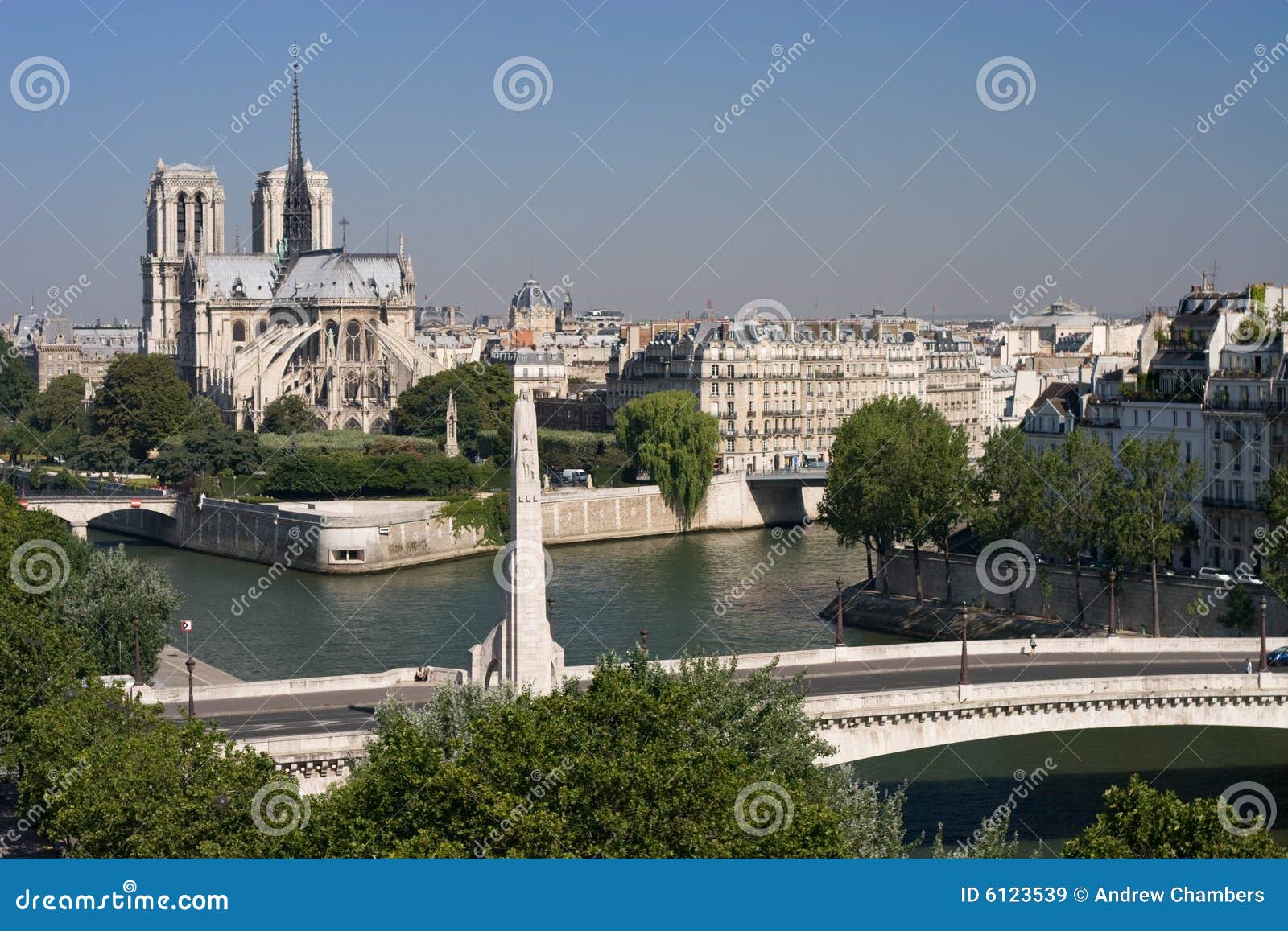 Notre Dame Et Pont De La Tourelle Paris Image stock - Image du europe ...