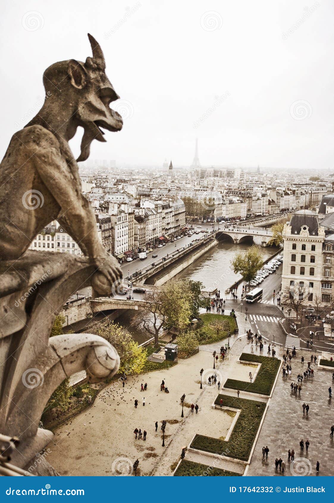Notre Dame of Paris Gargoyle Stock Photo - Image of gothic, france ...