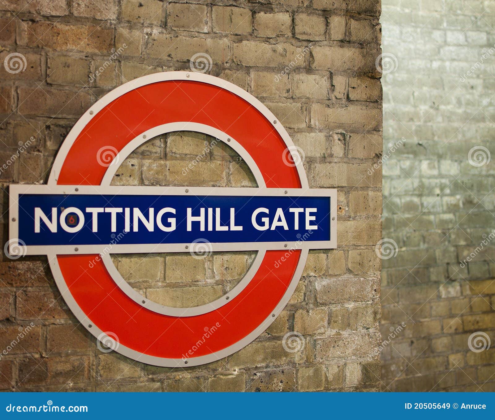 Notting Hill Gate editorial stock image. Image of metro - 20505649