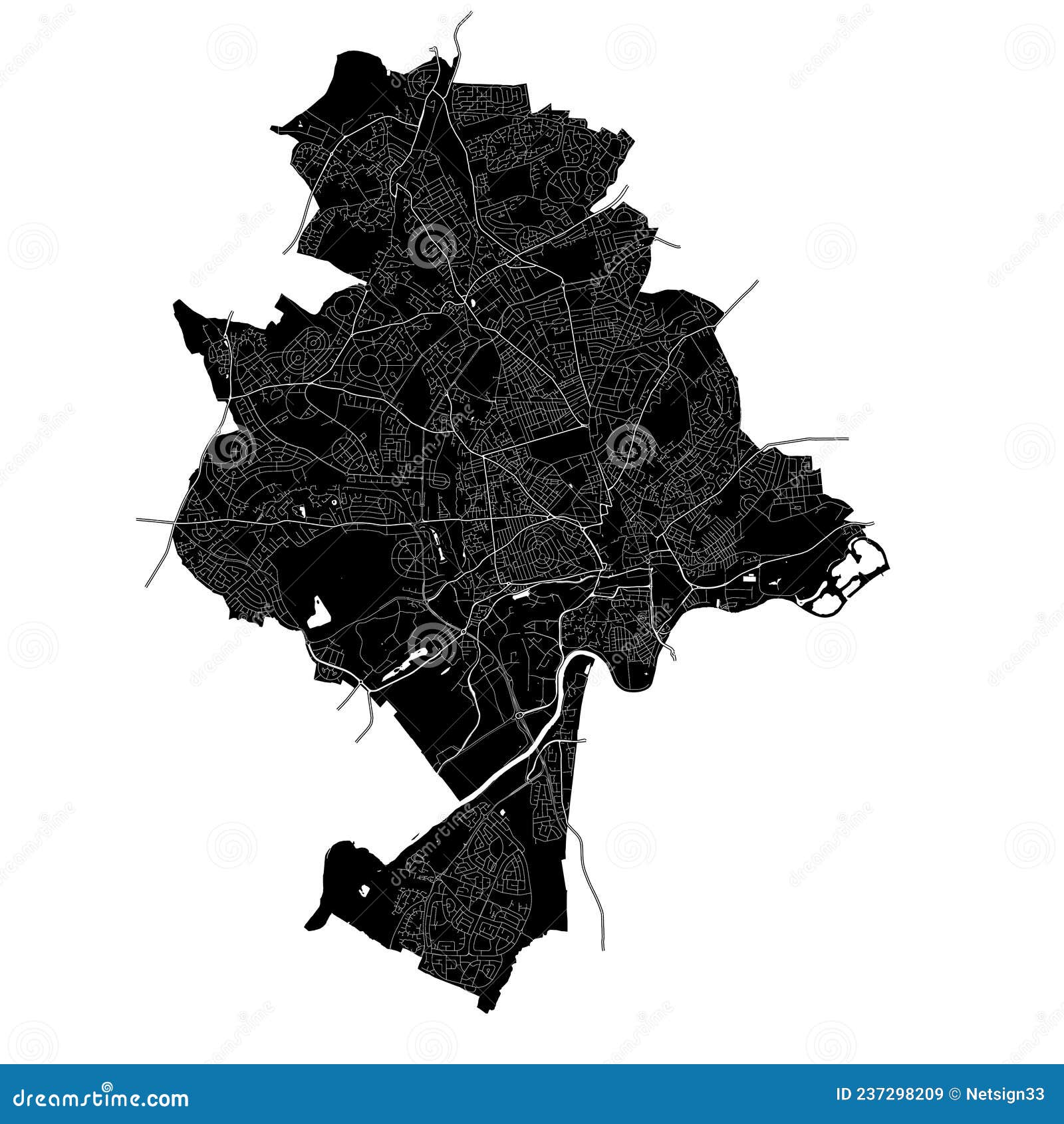 Nottingham England Map Nottingham Map Hi Res Stock Photography And