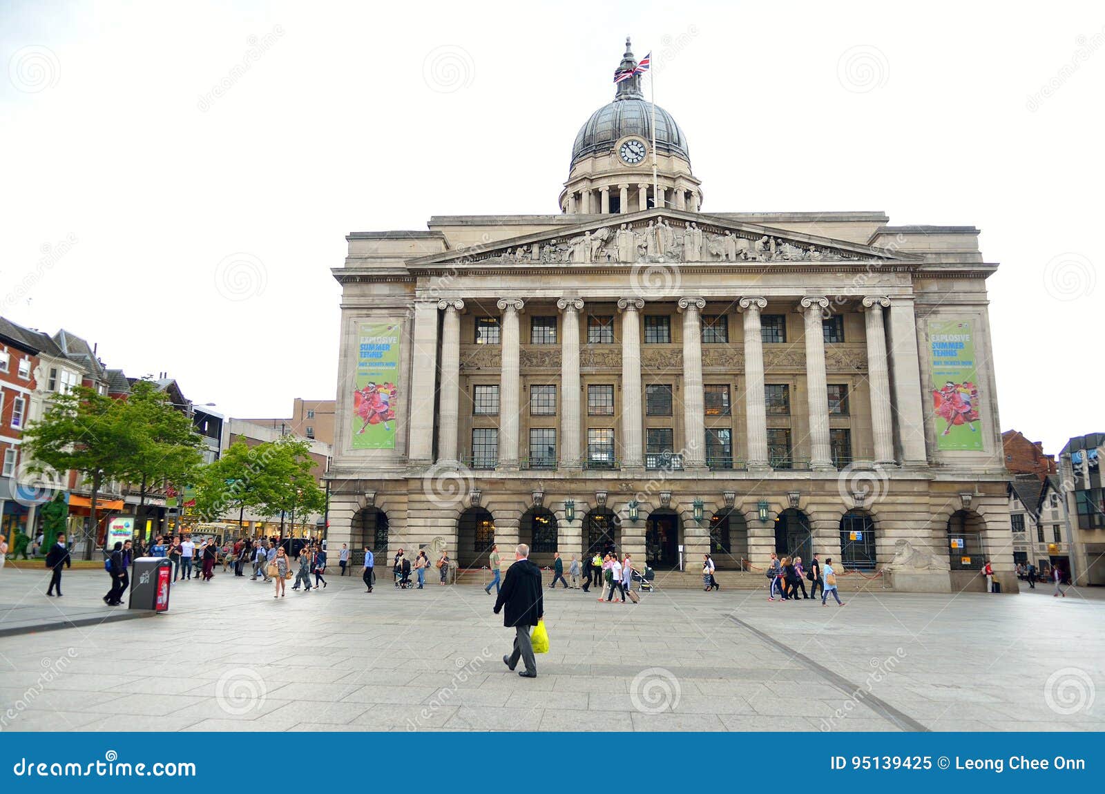 Nottingham Market Square with Council House Editorial Image - Image of ...