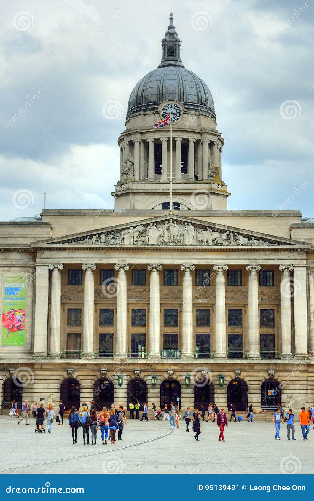Nottingham Market Square with Council House Editorial Photo - Image of ...