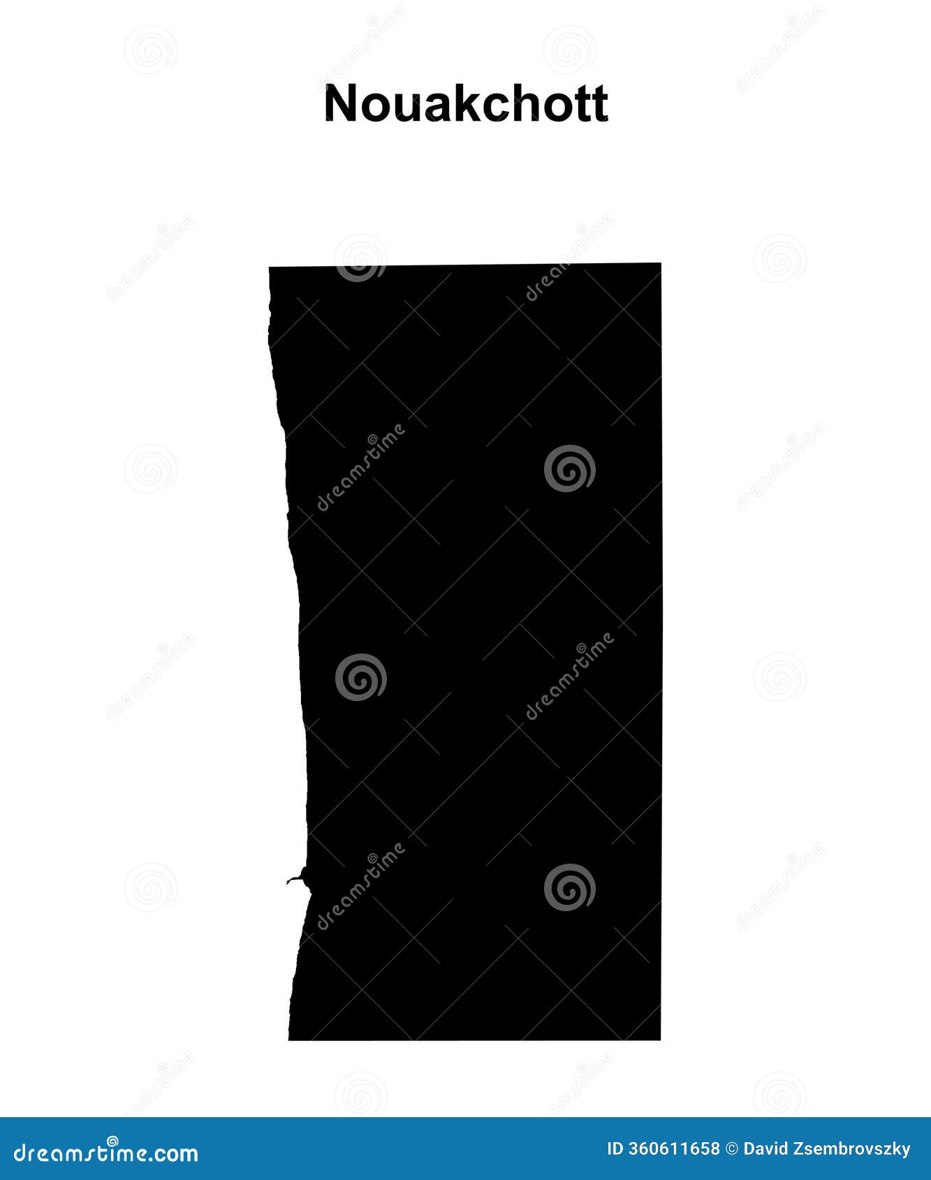 Detailed Map Of Nouakchott City, Capital Of Mauritania. Municipal ...