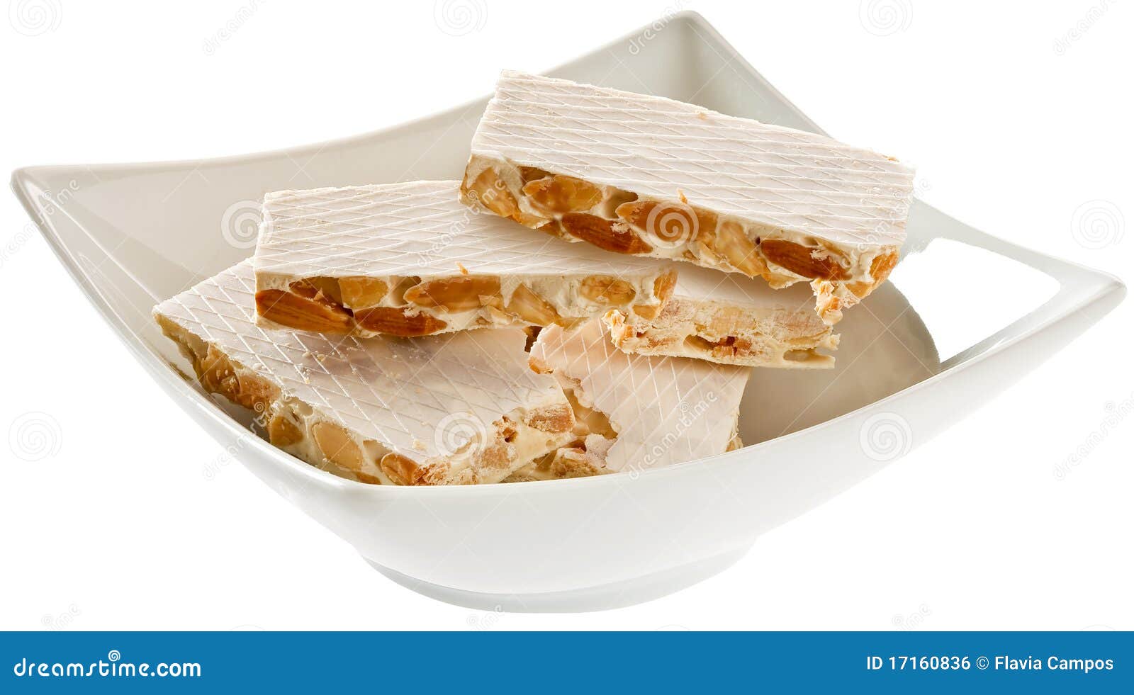Nougat candy stock photo. Image of wafer, honey, nougat - 17160836