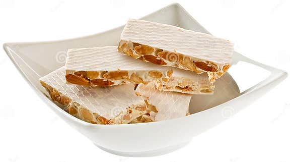 Nougat candy stock photo. Image of wafer, honey, nougat - 17160836