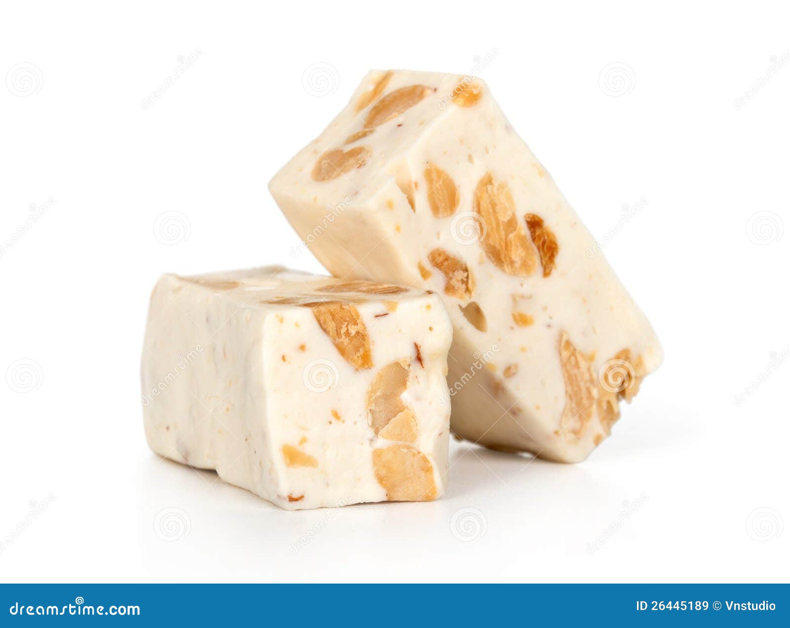 Nougat with nuts stock image. Image of food, festive - 26445189