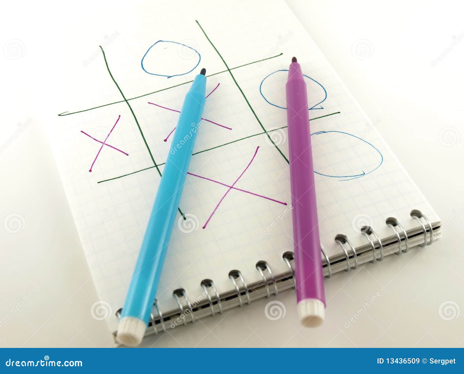 Noughts and crosses game stock image. Image of nought - 13436509