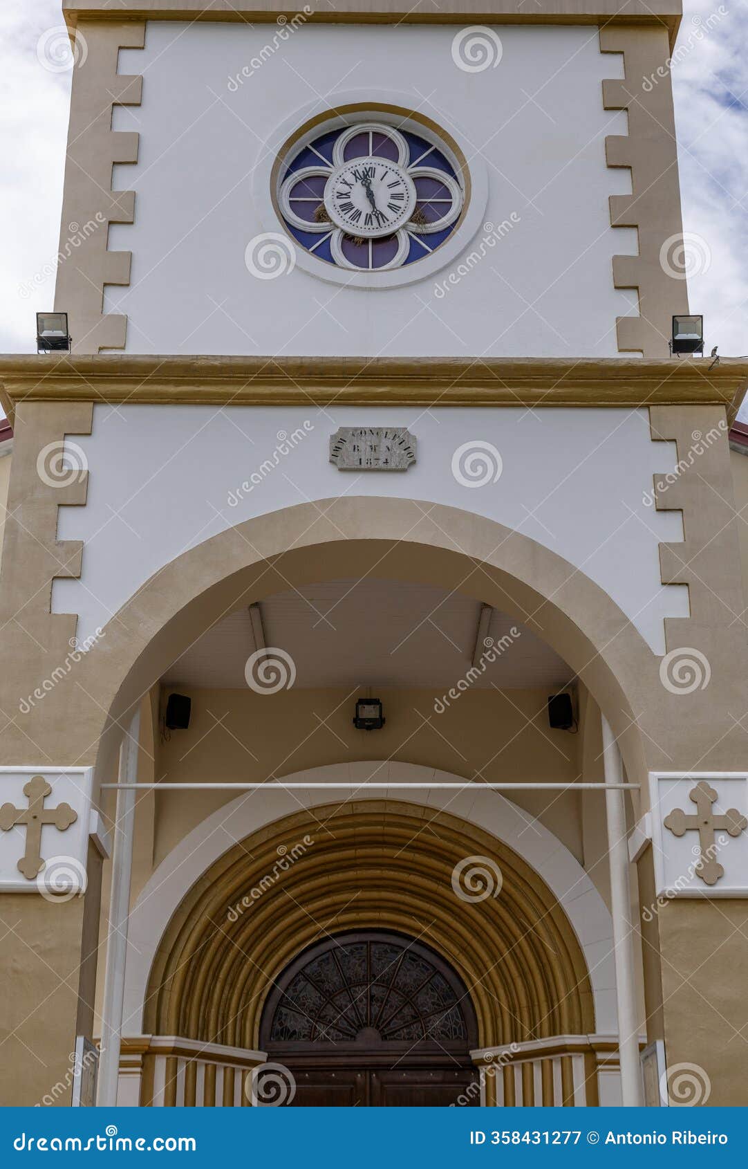 Noumea Shrine of the Immaculate Conception Stock Image - Image of tower ...