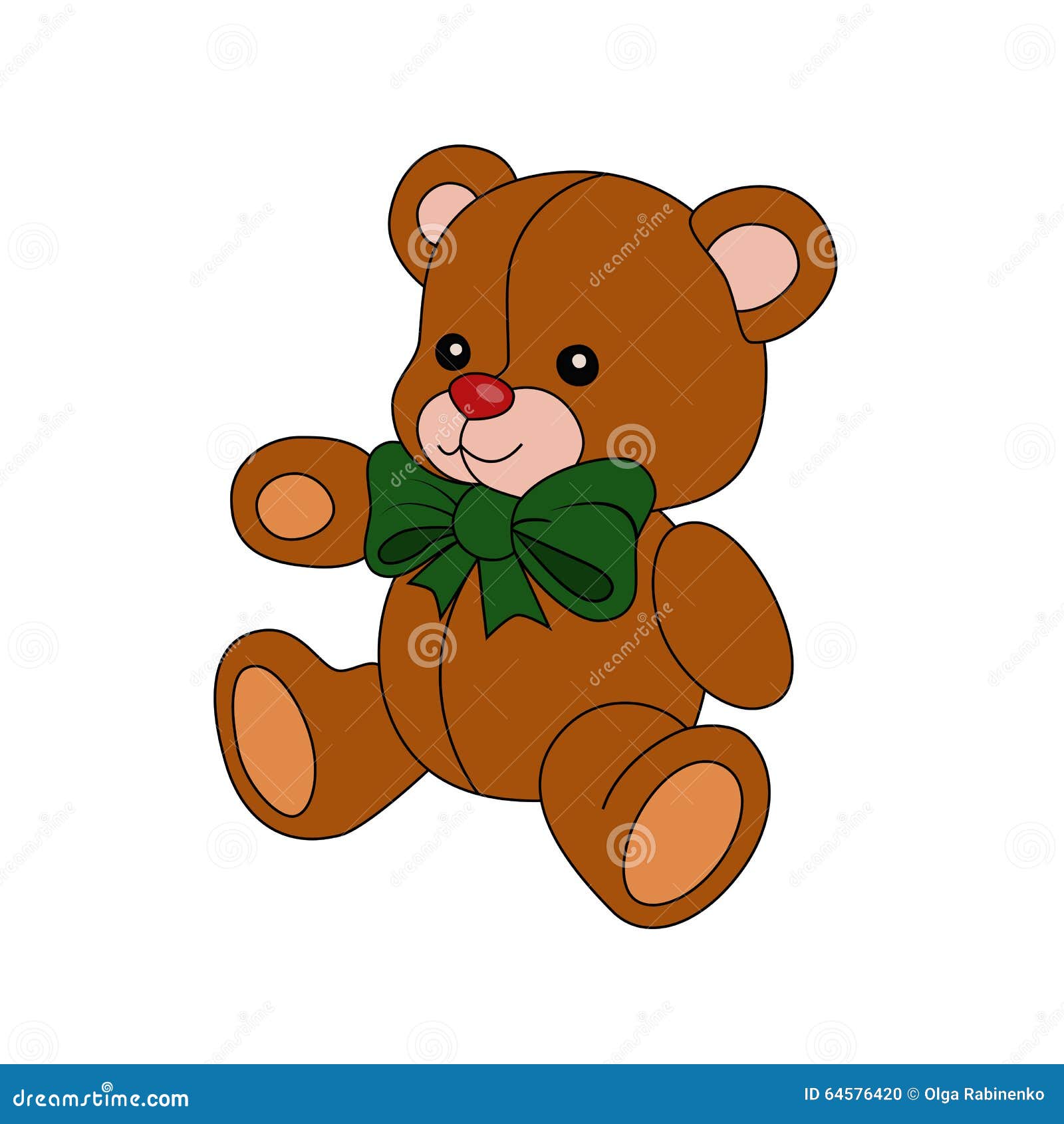 Nounours illustration de vecteur. Illustration du amusement - 64576420