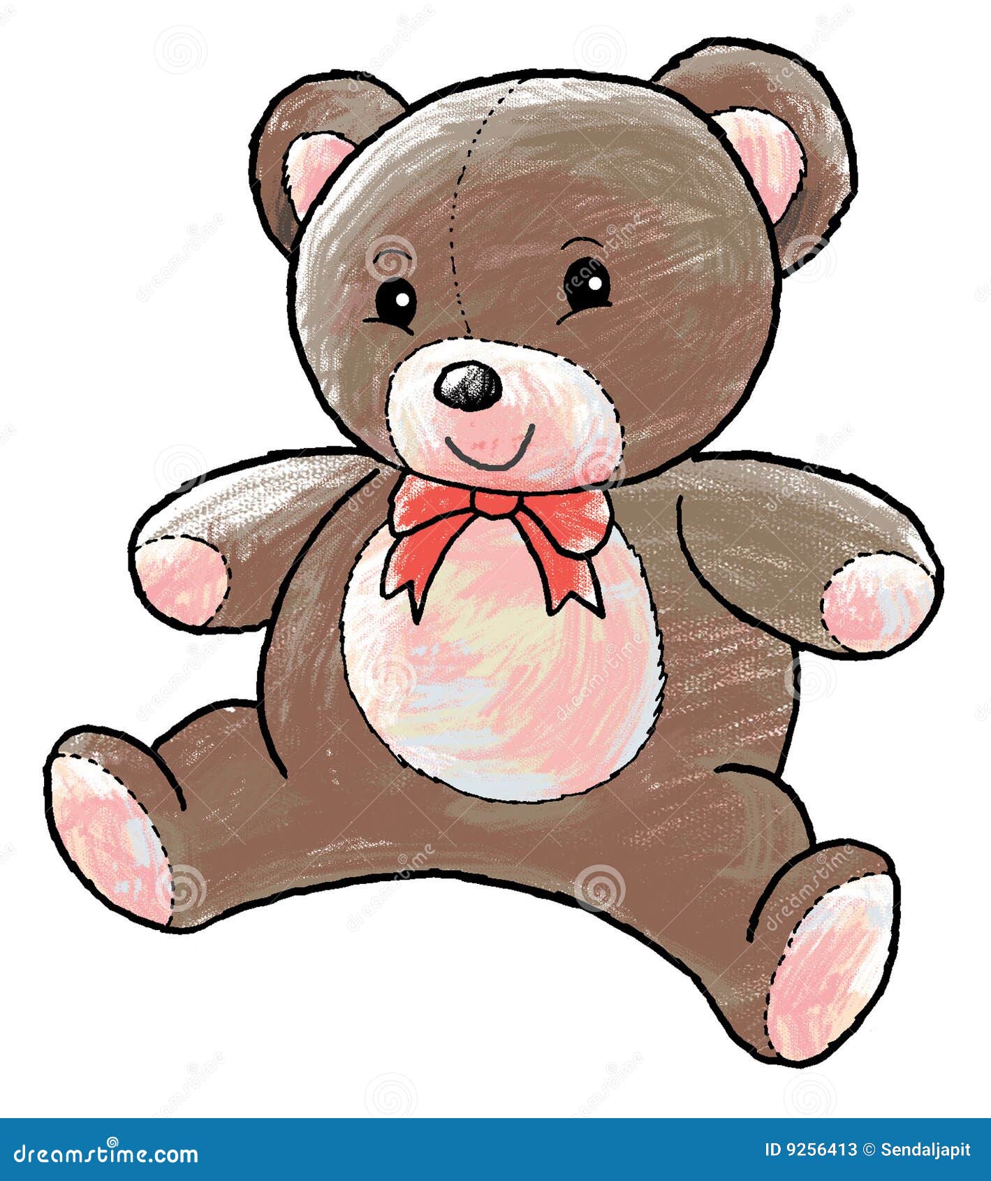 Nounours d'ours illustration stock. Illustration du nounours - 9256413