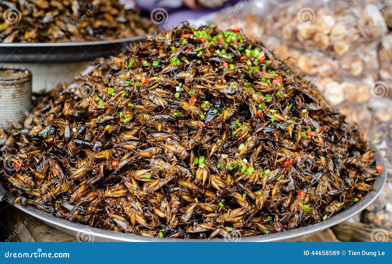 Nourriture D'insectes Chez Le Cambodge Image stock - Image du ...