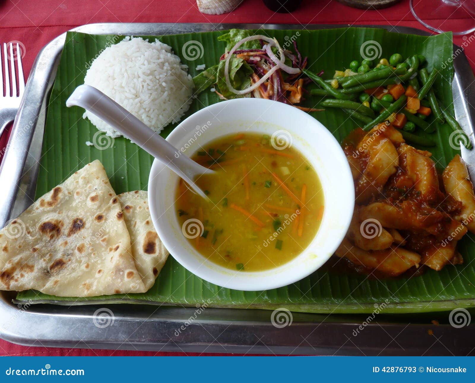 Nourriture Mauricienne Traditionnelle Image stock - Image du sain ...