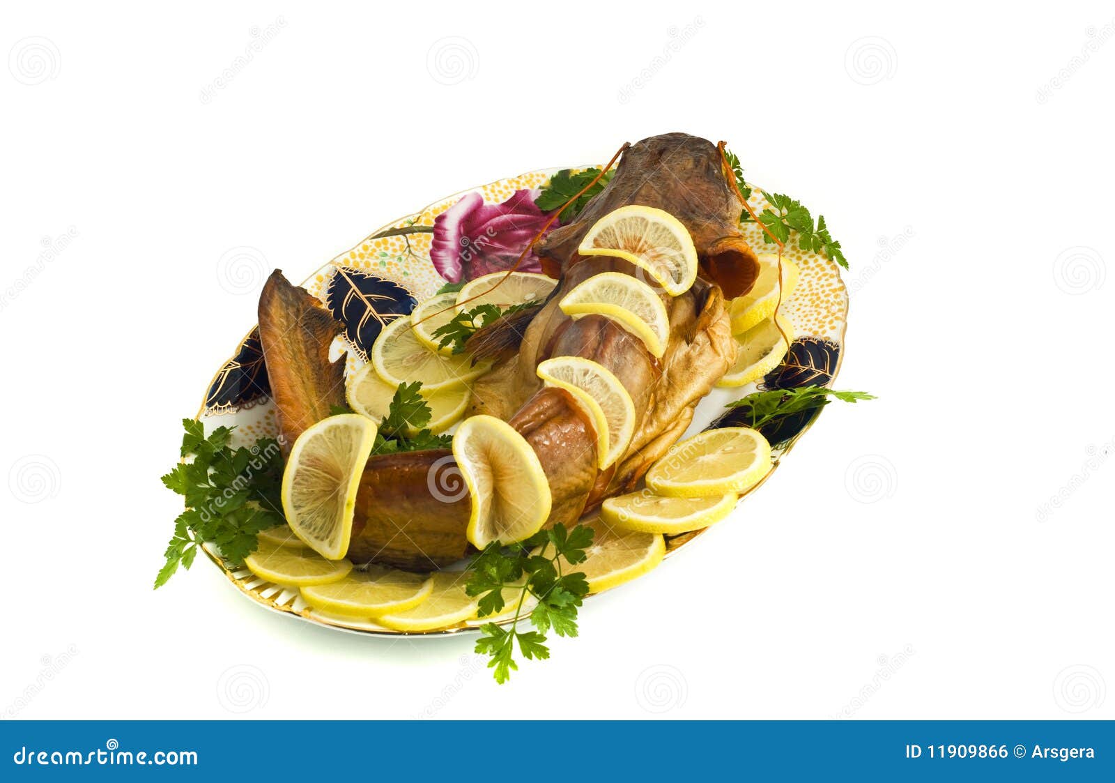 Nourriture - Poisson-chat D'eau Douce (silure) Avec Le Citron Photo ...