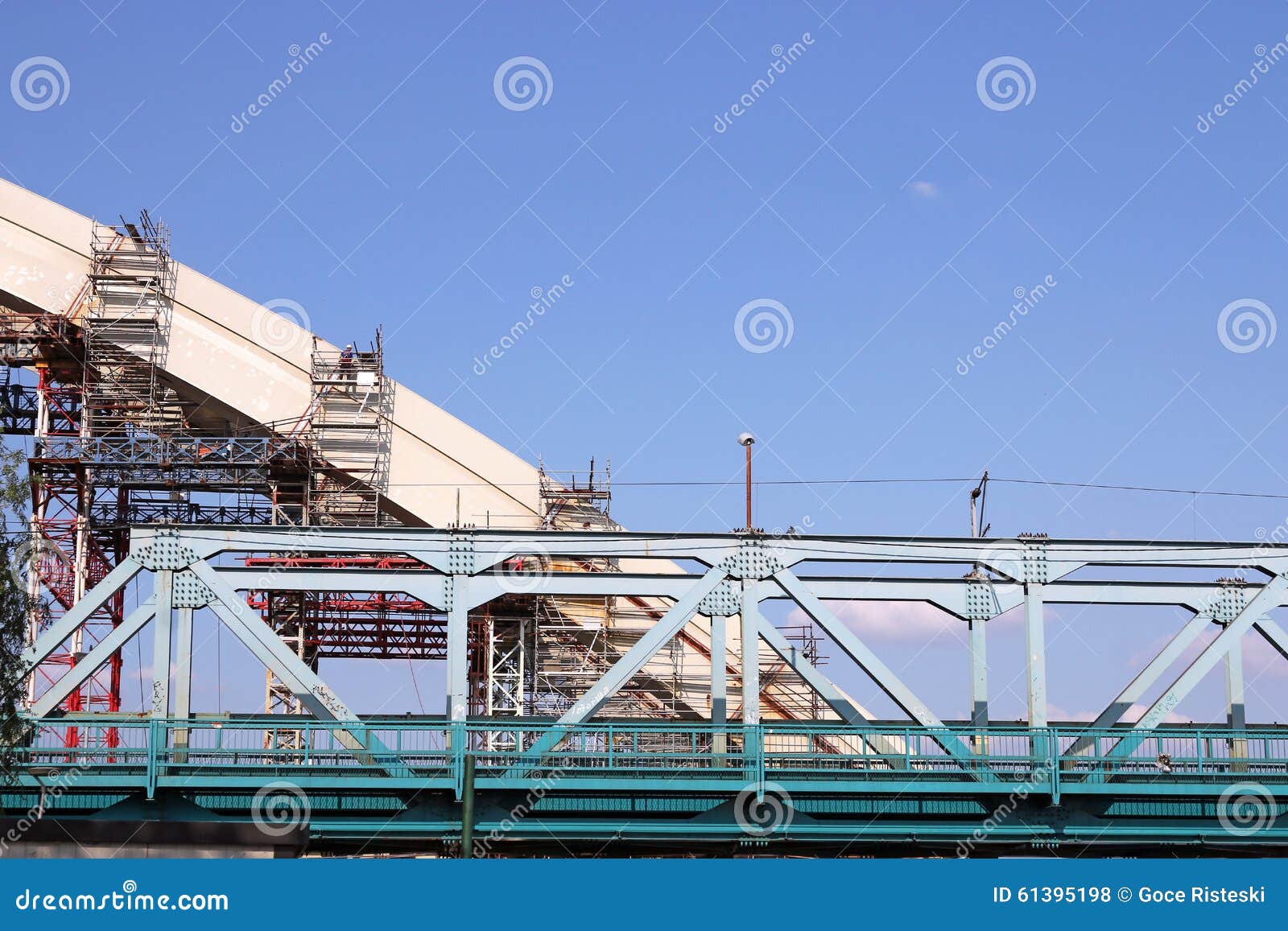 Nouveau Chantier De Construction De Pont Photo stock - Image du neuf ...