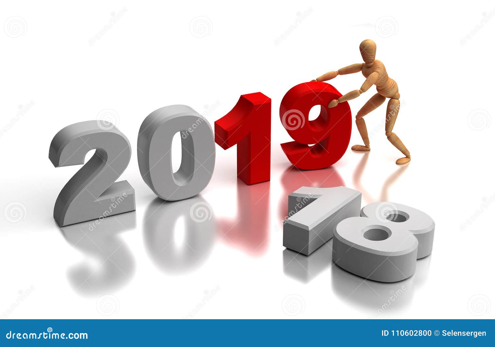 Nouvelle année 2019 illustration stock. Illustration du rendez - 110602800