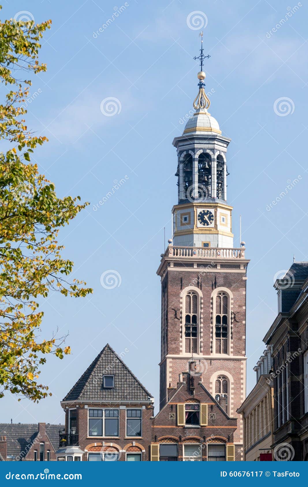 Nouvelle Tour De Kampen, Pays-Bas Image stock - Image du européen ...