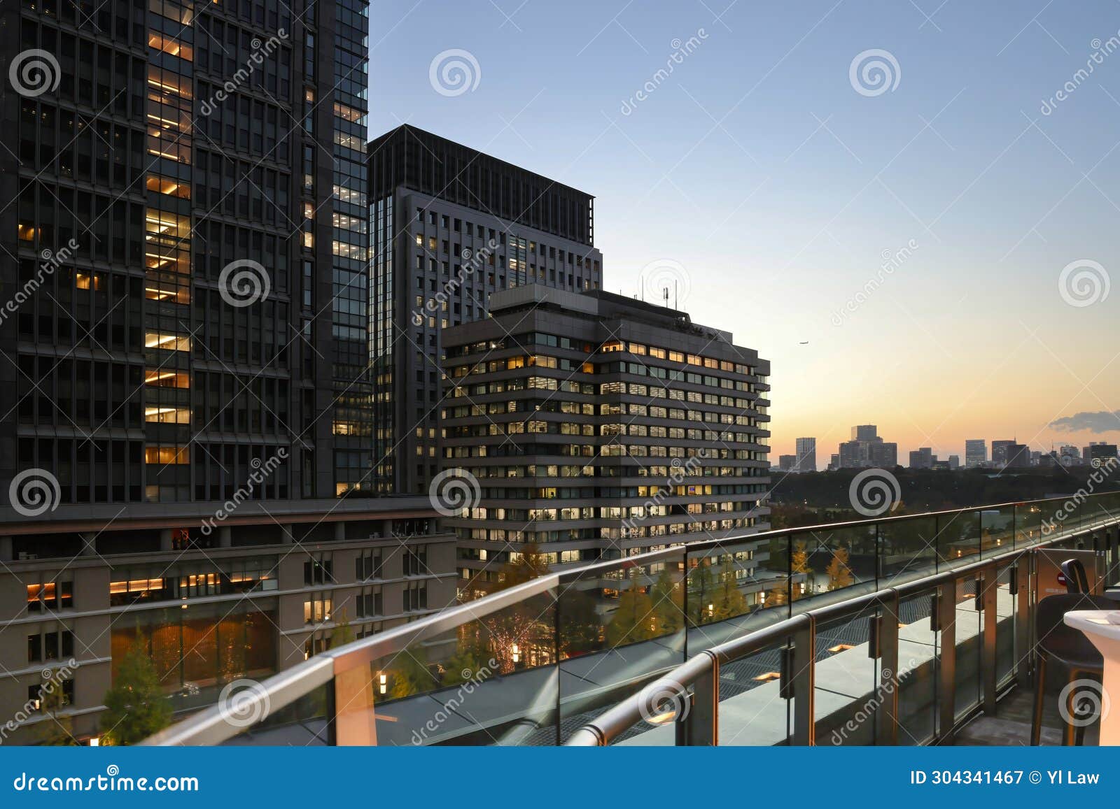 Nov 29 2023 the Elevator Skyline of Marunouchi, Otemachi, Japan ...