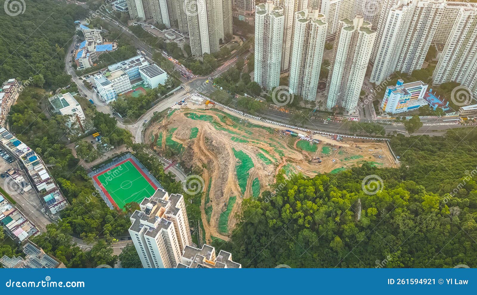 11 Nov 2022 Under Construction , Yau Yue Wan Village Site Stock Image ...