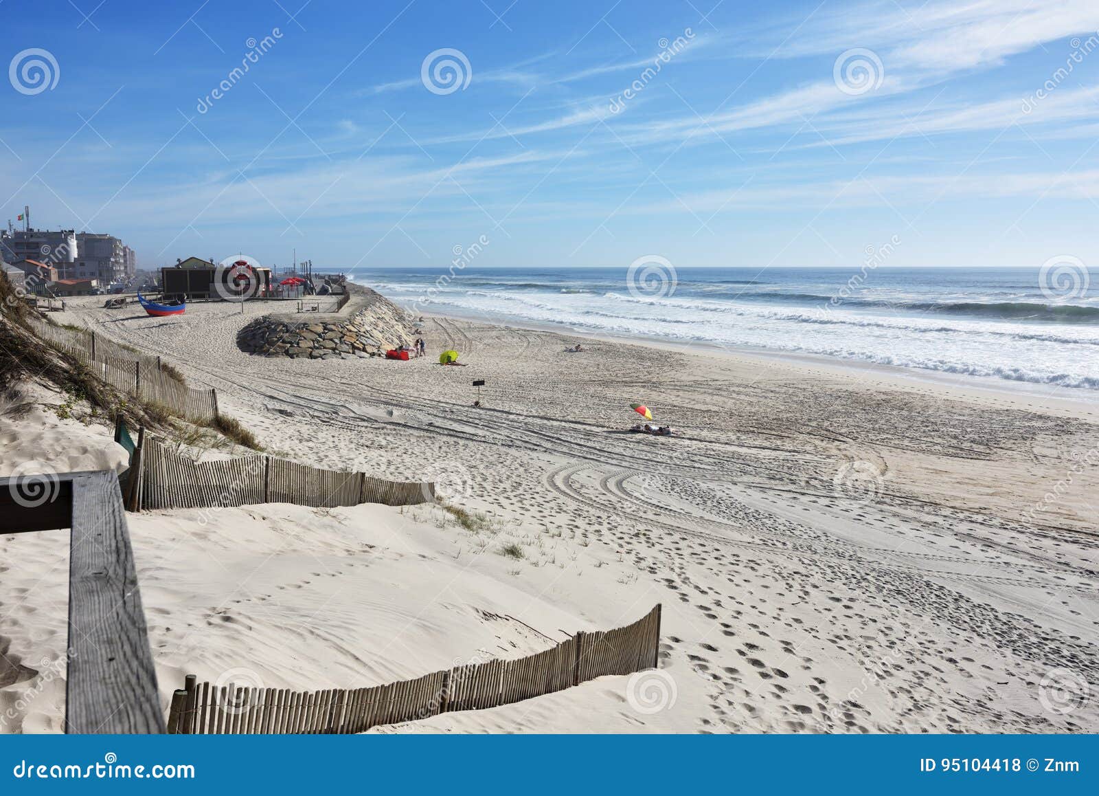 Nova, Ein Berühmter Strand Nahe Aveiro, Centro, Portugal Redaktionelles ...