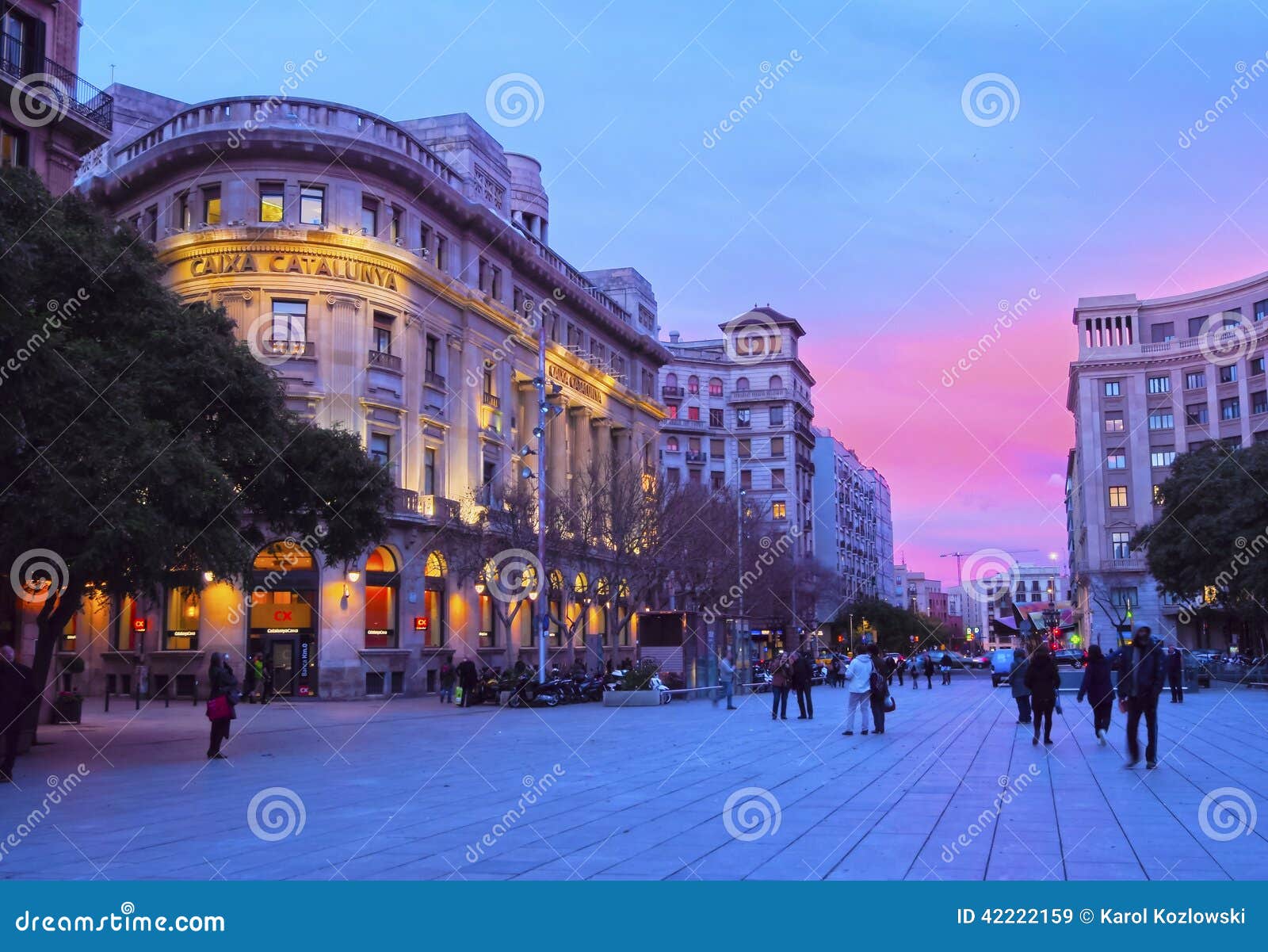 Nova Square in Barcelona editorial stock image. Image of culture - 42222159