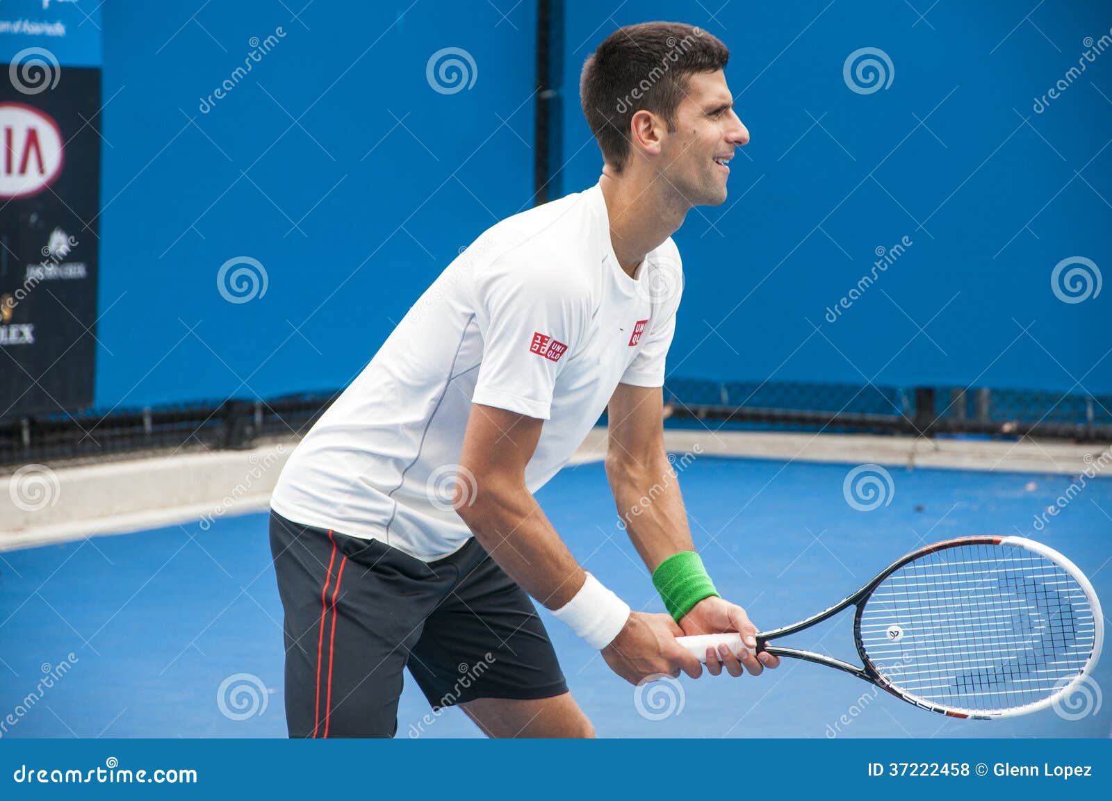 Novak Djokovic editorial stock photo. Image of racket - 37222458