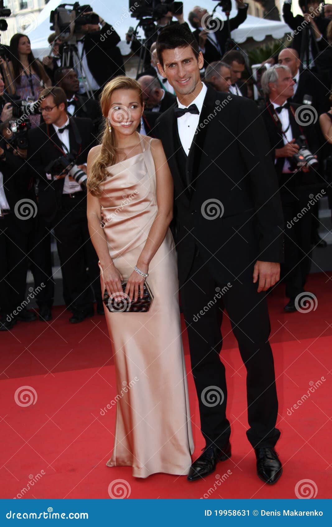 Novak Djokovic Y Jelena Ristic Foto editorial - Imagen de premier ...